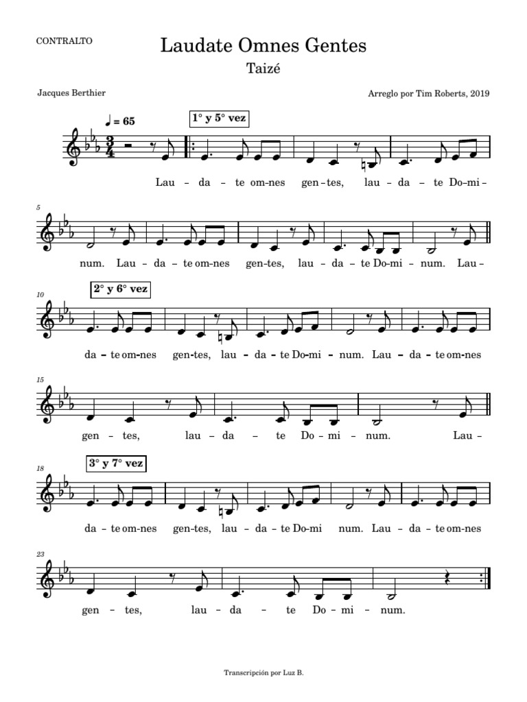 CAM Laudate Omnes Gentes | PDF