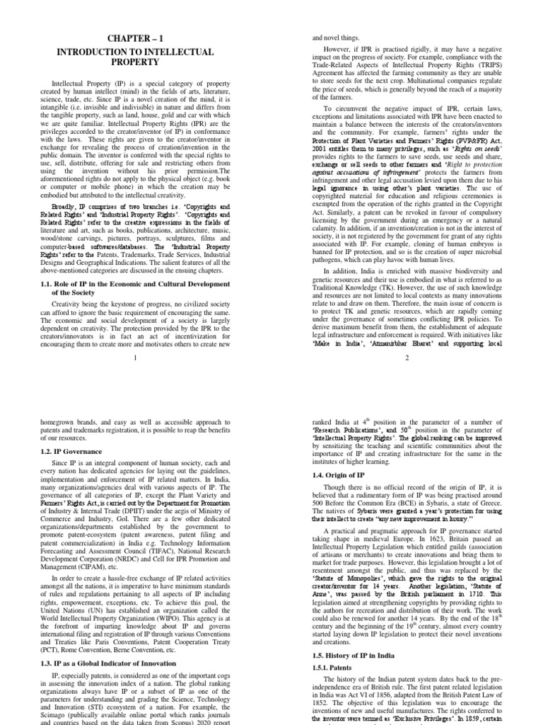 E BOOK IPR Extracted New | PDF | World Intellectual Property ...