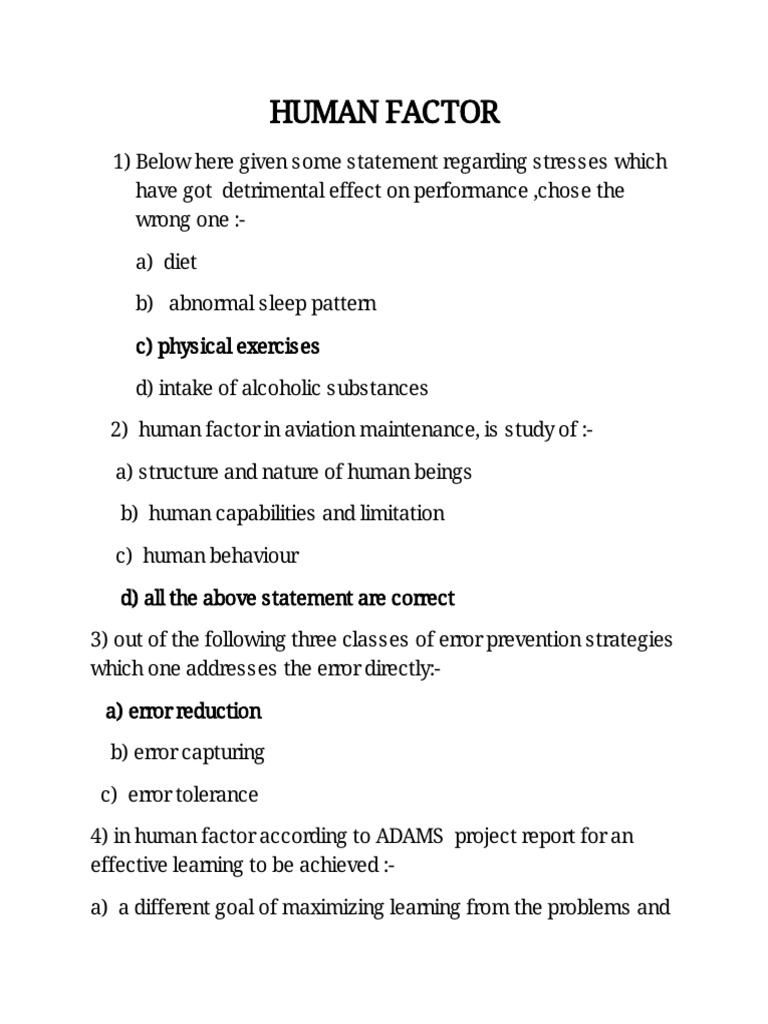 HUMAN FACTOR Mod 9 VVI | PDF