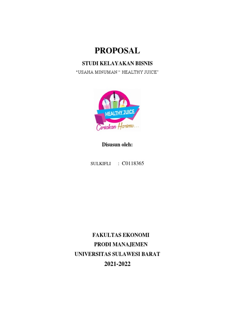 Contoh Proposal Sulkifli (SKB) 1 | PDF