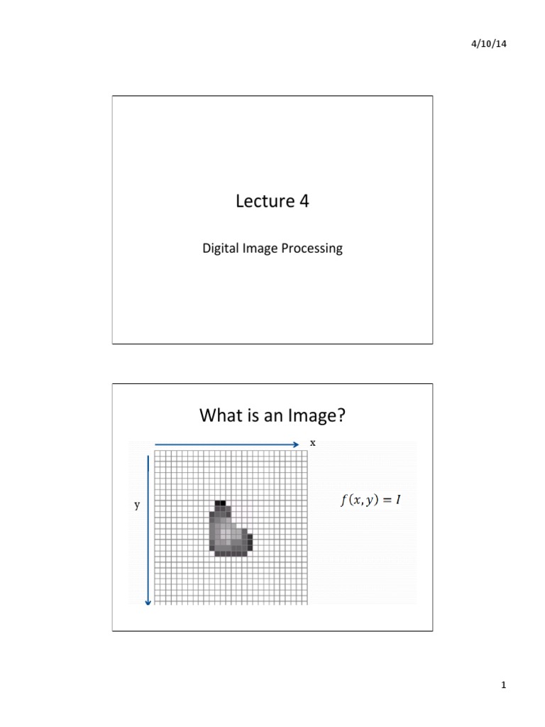 Lecture 4 Digital Image Processing | Download Free PDF | Radiology | Image Segmentation