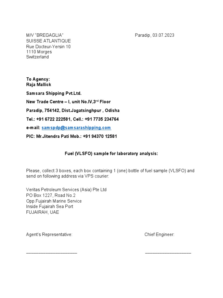Samples Landed FO Sample | PDF | Technology & Engineering