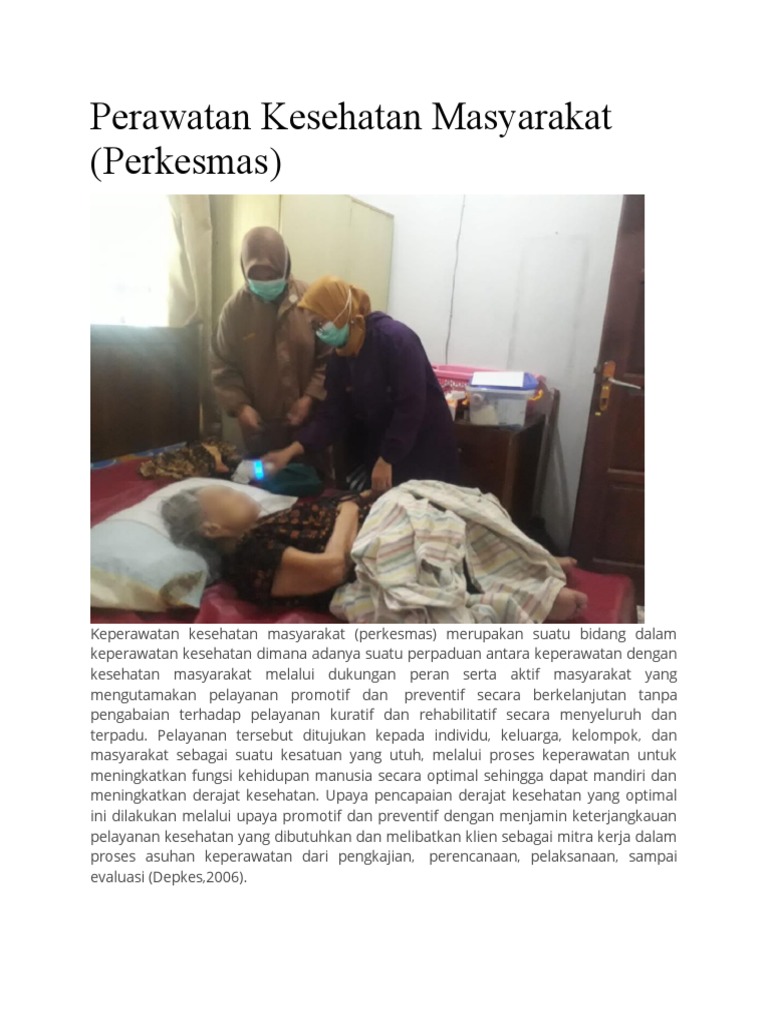 Perawatan Kesehatan Masyarakat | PDF