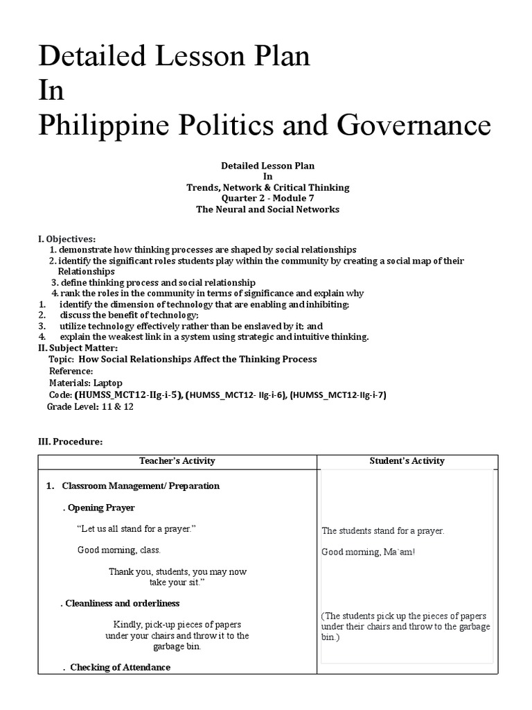 Lesson Plan Grade 11 & 12 (Day 5) | PDF | Social Networking Service ...