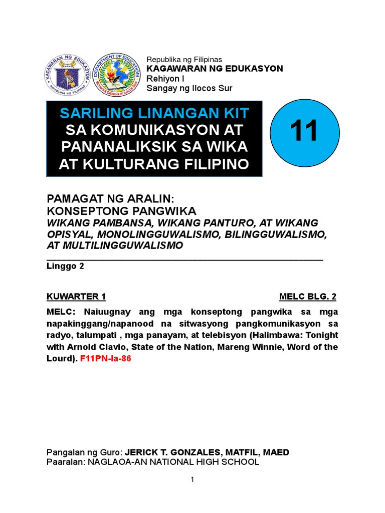 Komunikasyon at Pananaliksik SLK 2 | PDF