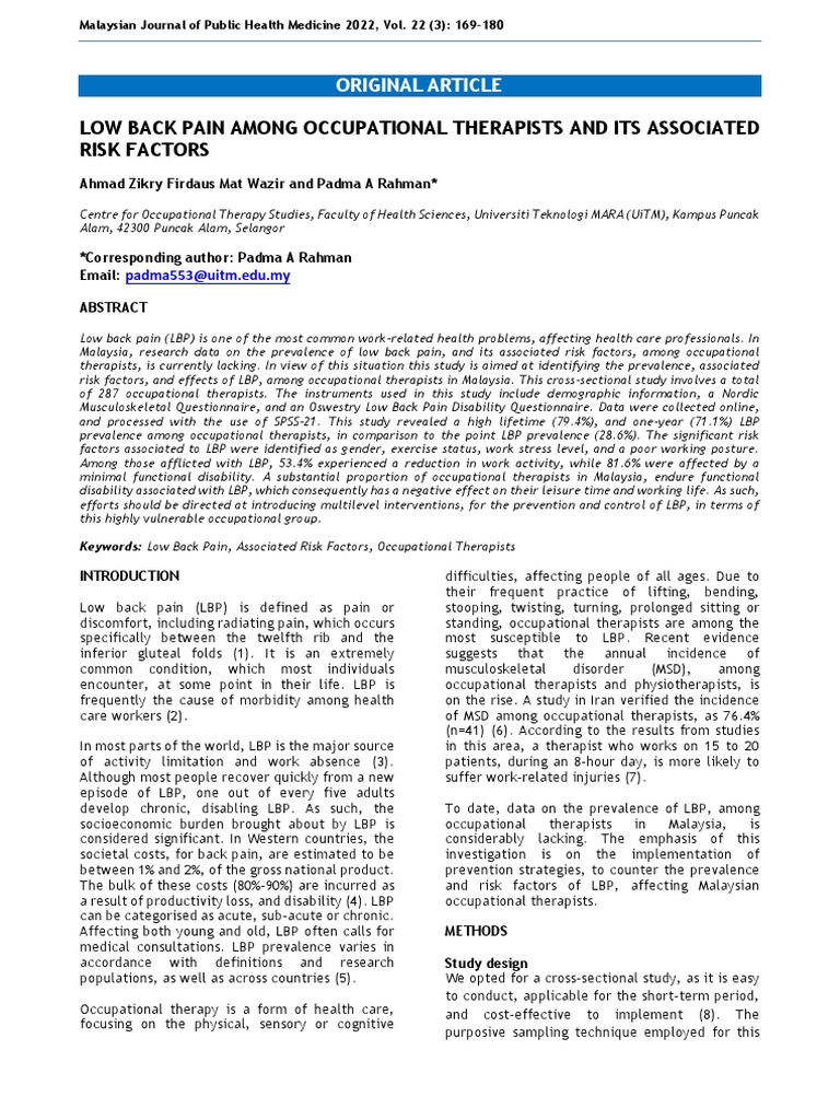 5 - LOW-BACK-PAIN-AMONG-OCCUPATIONAL-THE5 - RAPISTS-AND-ITS-ASSOCIATED ...