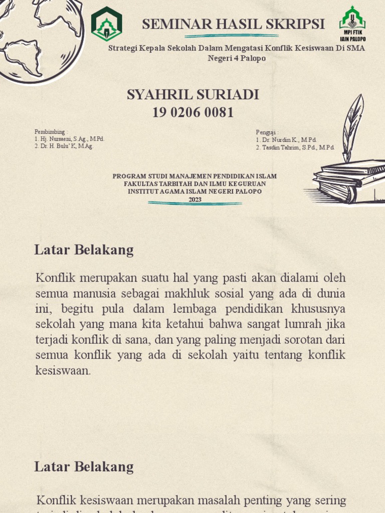 Semhas Skripsi | PDF