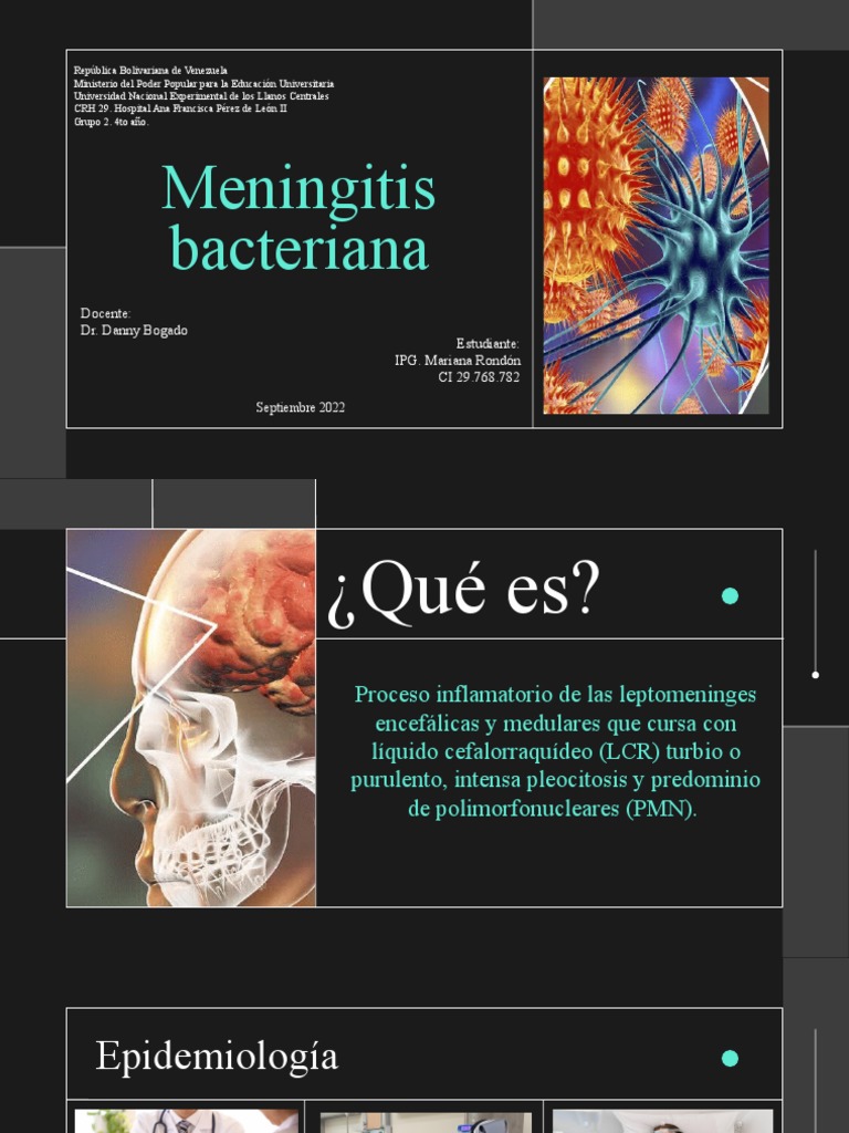 Meningitis Bacteriana | PDF
