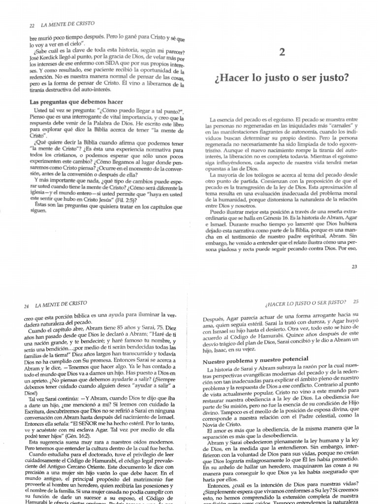 Cap. 2 La Mente de Cristo | PDF