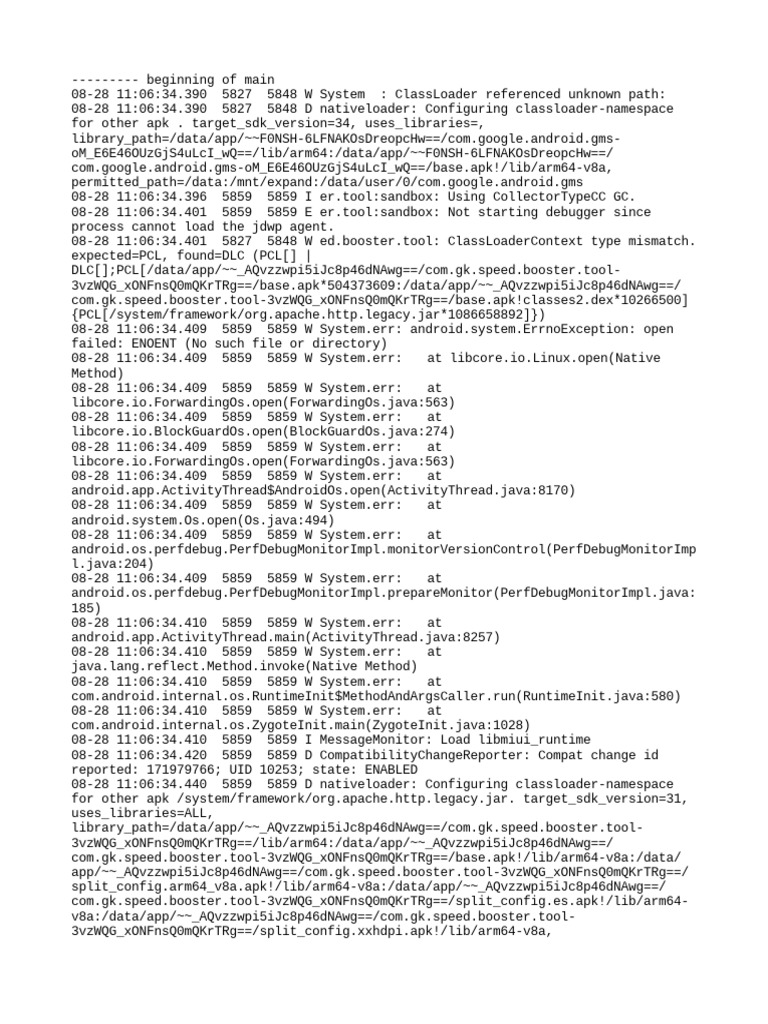 Com.gk.Speed.booster.tool Logcat | PDF
