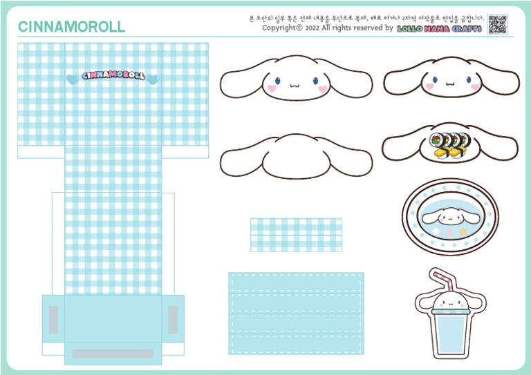 Sanrio Delivery - Lollo Nana Crafts - CINNAMOROLL | PDF