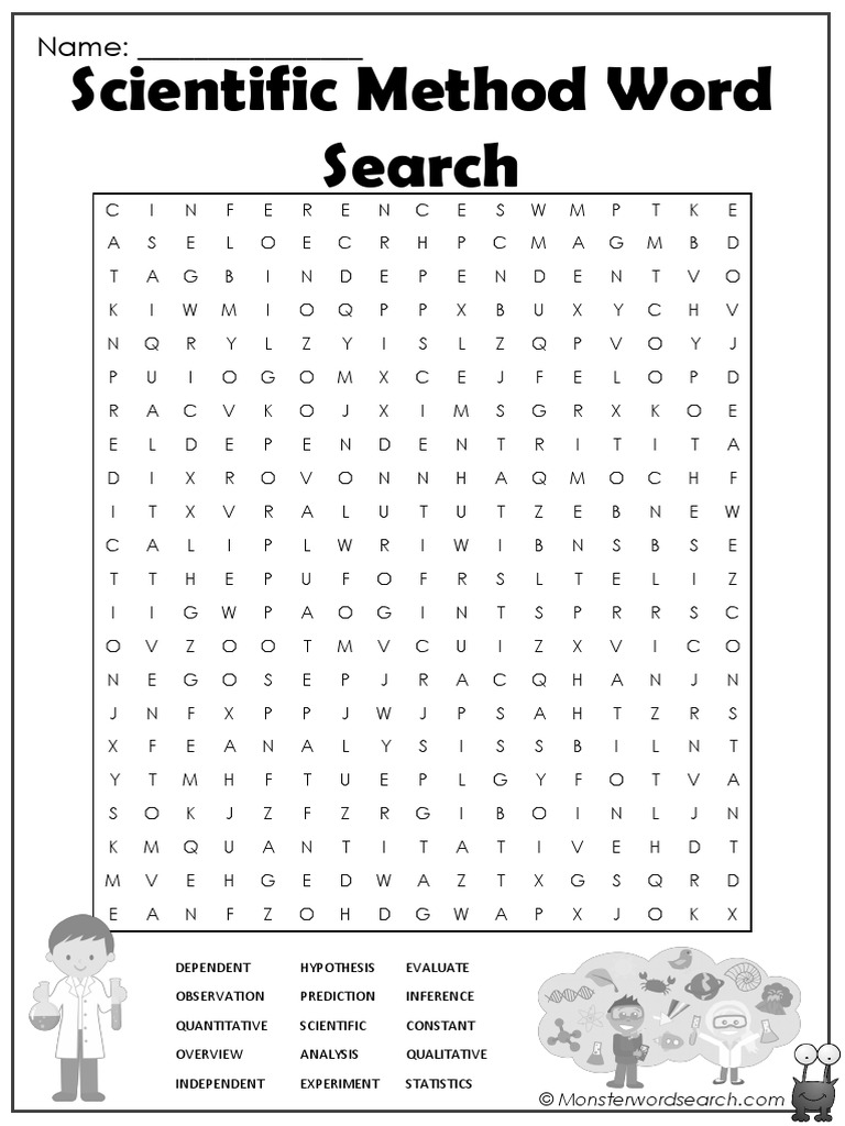 Scientific Method Word Search Puzzle | PDF