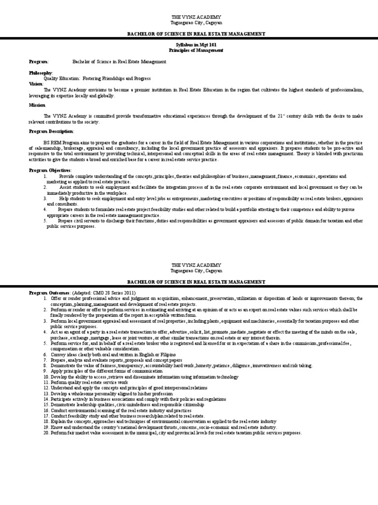 01 MGT 101 - Principles of Management | PDF | Organizational Culture ...