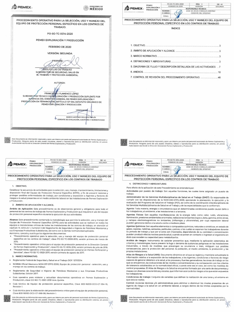PO-SO-TC-0014-2020 EQUIPO DE PROTECCION PERSONAL_2 | PDF