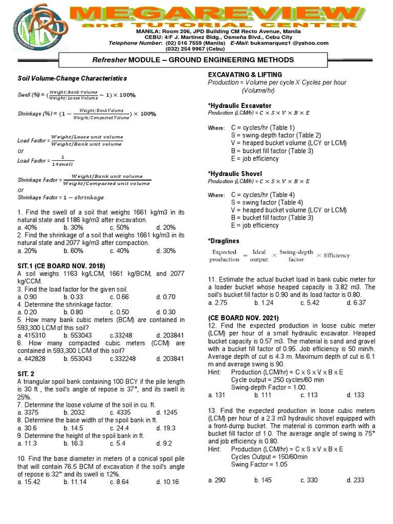 Refresher - Ground Engineering Methods | PDF