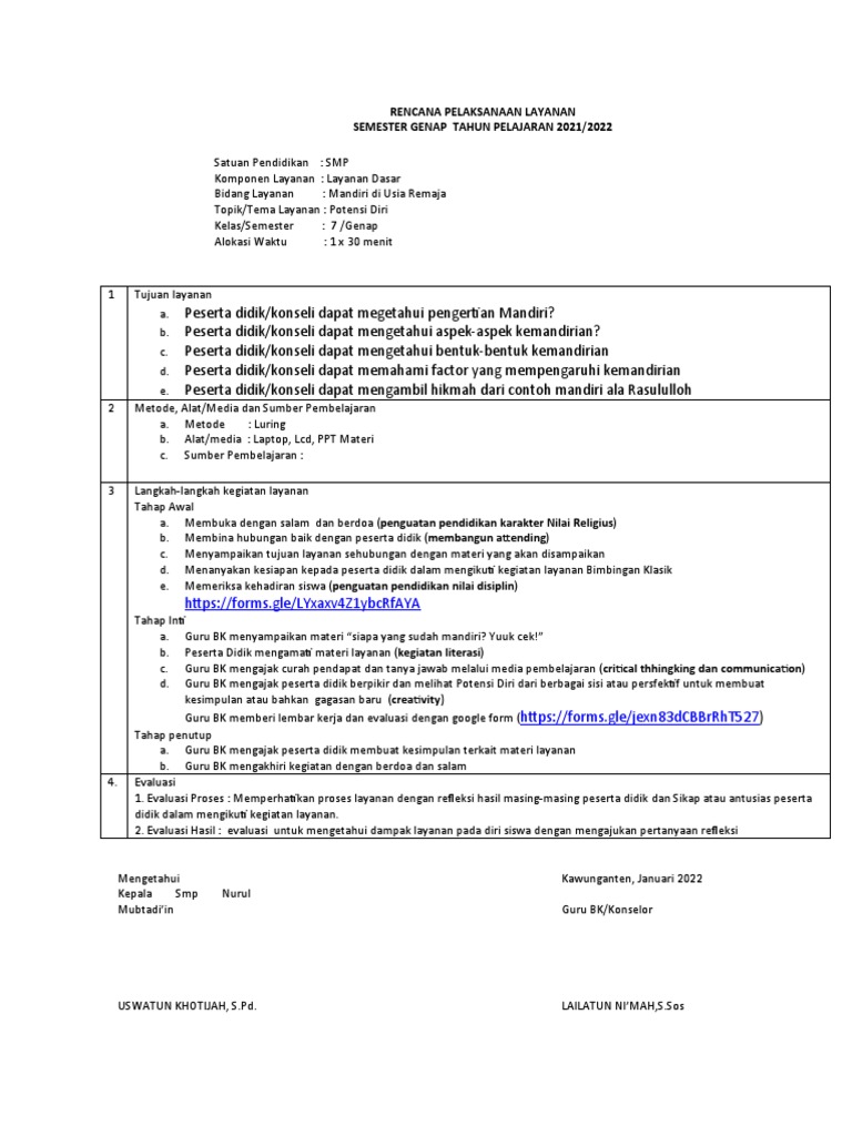 RPL - Mandiri Di Usia Remaja | PDF