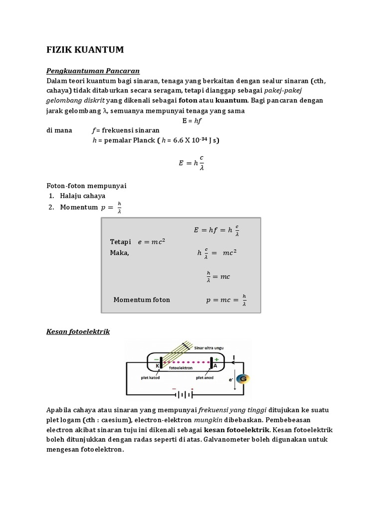 Fizik Kuantum | PDF | Sains & Matematika | Teknologi & Rekayasa
