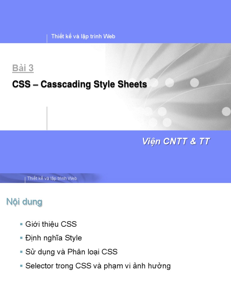 LTWeb Bai03 | PDF | Html Element | Web Design