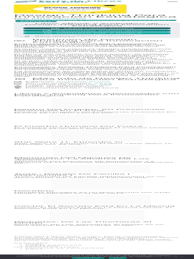 Design Thinking para Innovación Estratégica de Idris Mootee en PDF, Ebook y Audiolibro | PDF ...