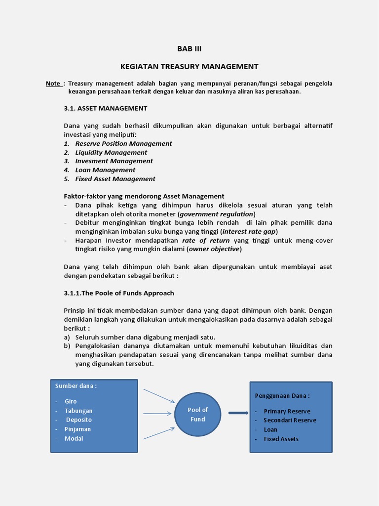 BAB 3 Kegiatan Treasury Management | PDF