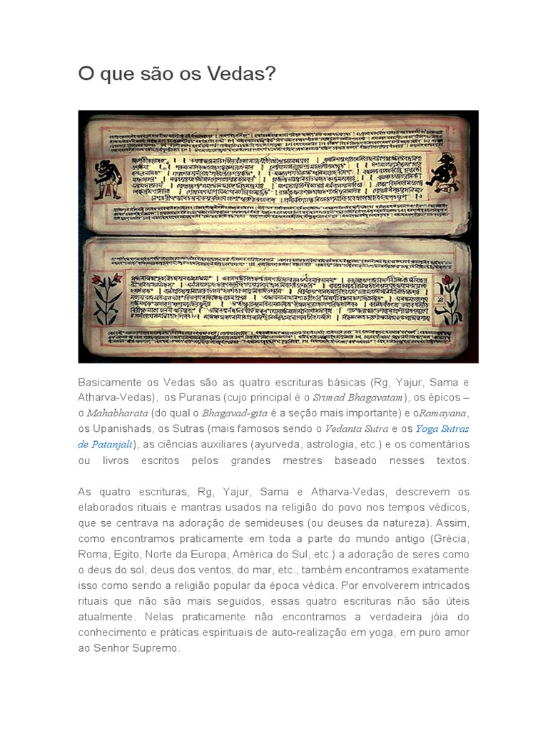 Os Vedas | PDF | Vedas | Bhagavad Gita