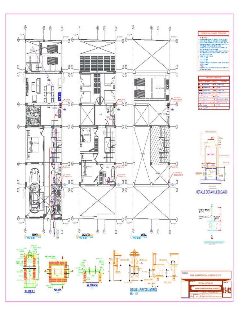 PLANO IISS DESAGUE-Model | PDF