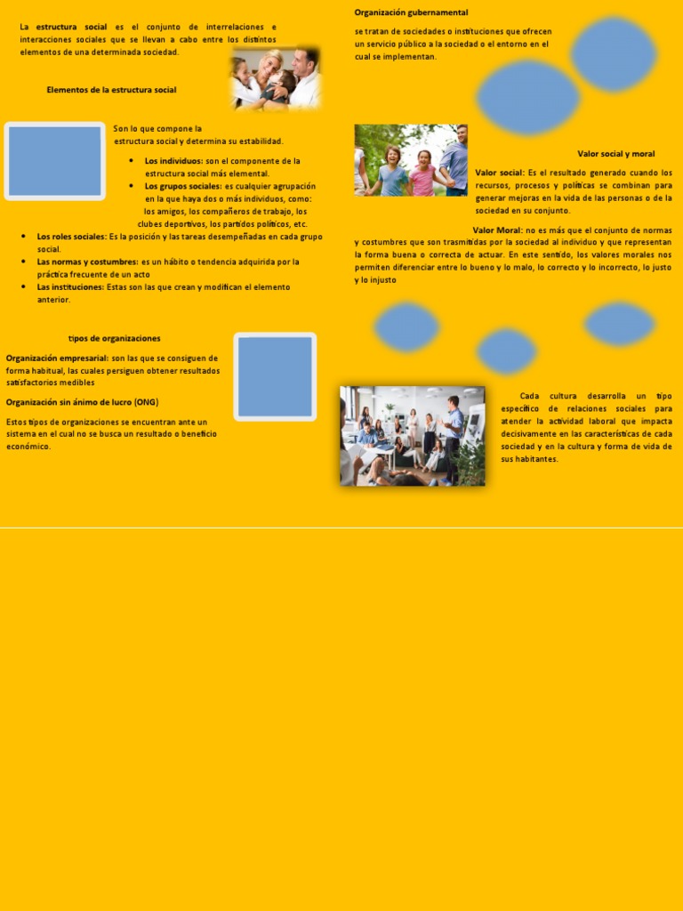 Elementos de La Estructura Social | PDF | Sociedad | Estructura social