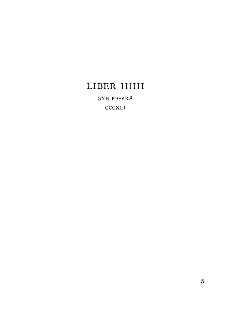 Liber HHH Low | PDF Liber HHH Low | PDF