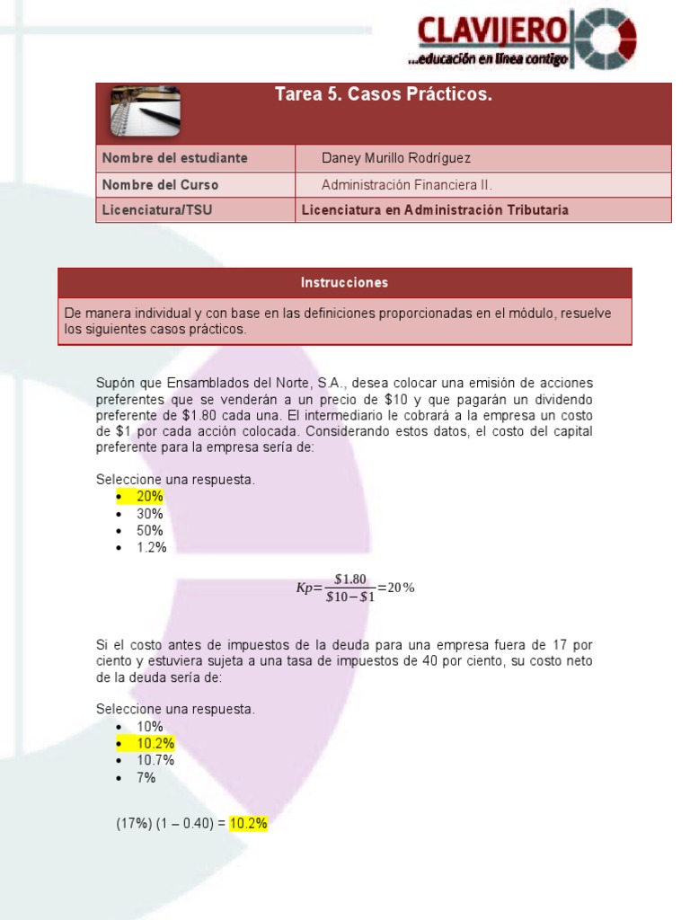 Tarea 5 | PDF