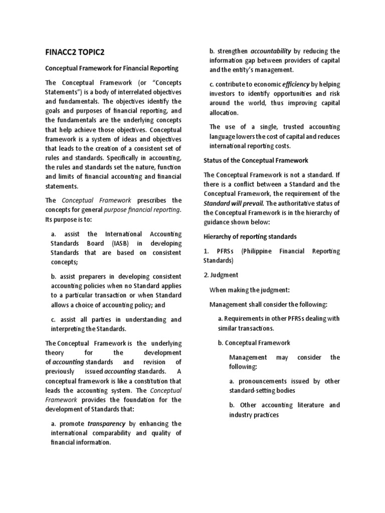 Conceptual Framework for Financial Reporting | PDF | Financial ...