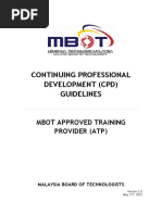MBOT Renewal & CPD Guidelines | PDF | Professional Development | Diploma