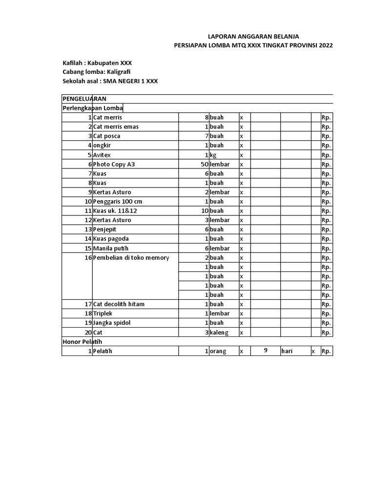 Rab MTQ Provinsi | PDF