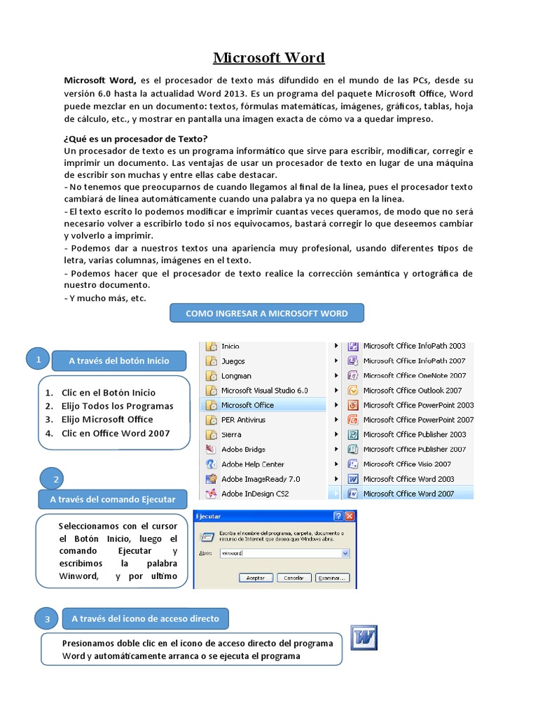 Introduccion - Microsoft Word | PDF | Microsoft Word | Procesador de textos