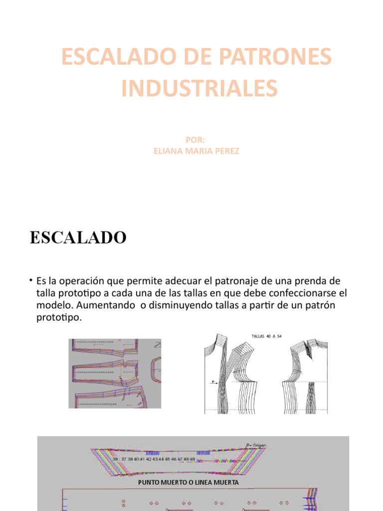 Escalado De Patrones De Prendas De Vestir Pdf