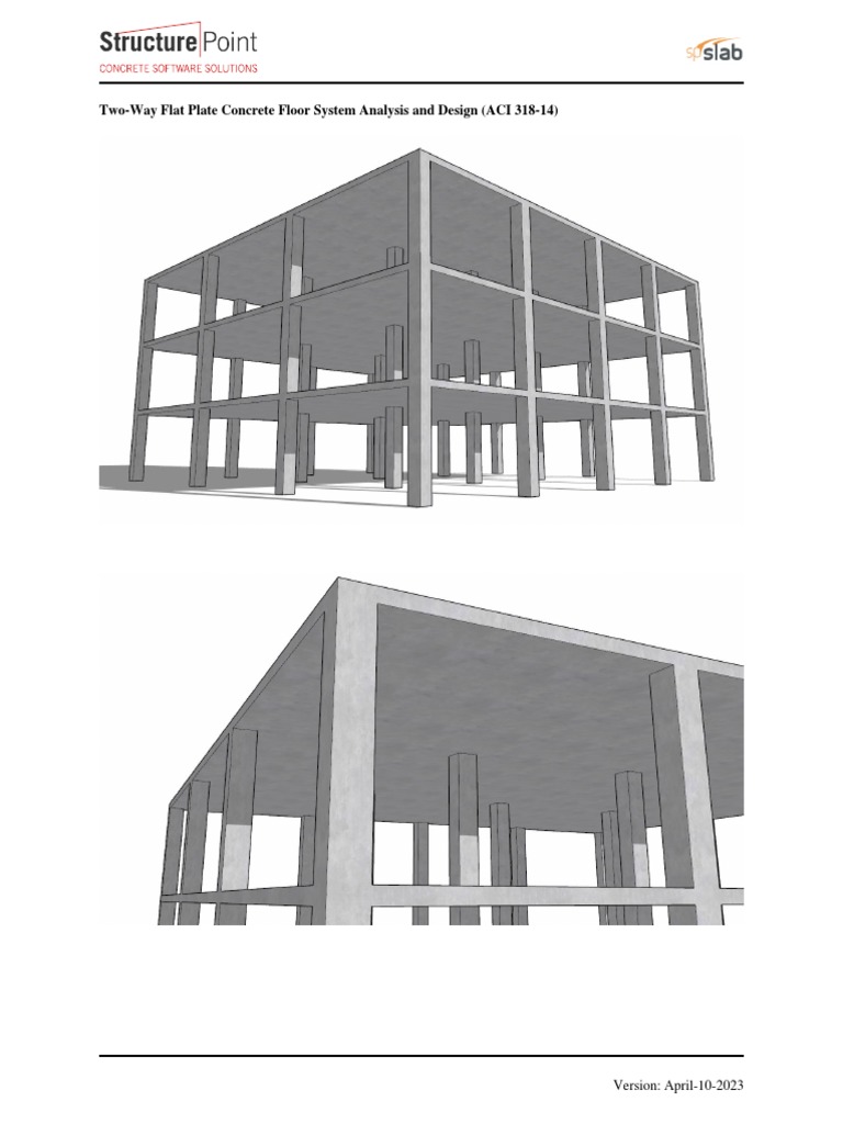 Two Way Flat Plate Concrete Floor System Analysis and Design ACI 318 14 ...