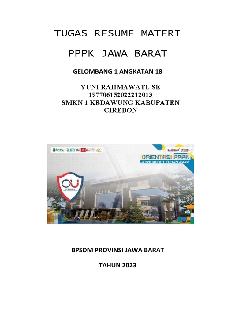 mATERI PENGENALAN TUGAS DAN JABATAN | PDF