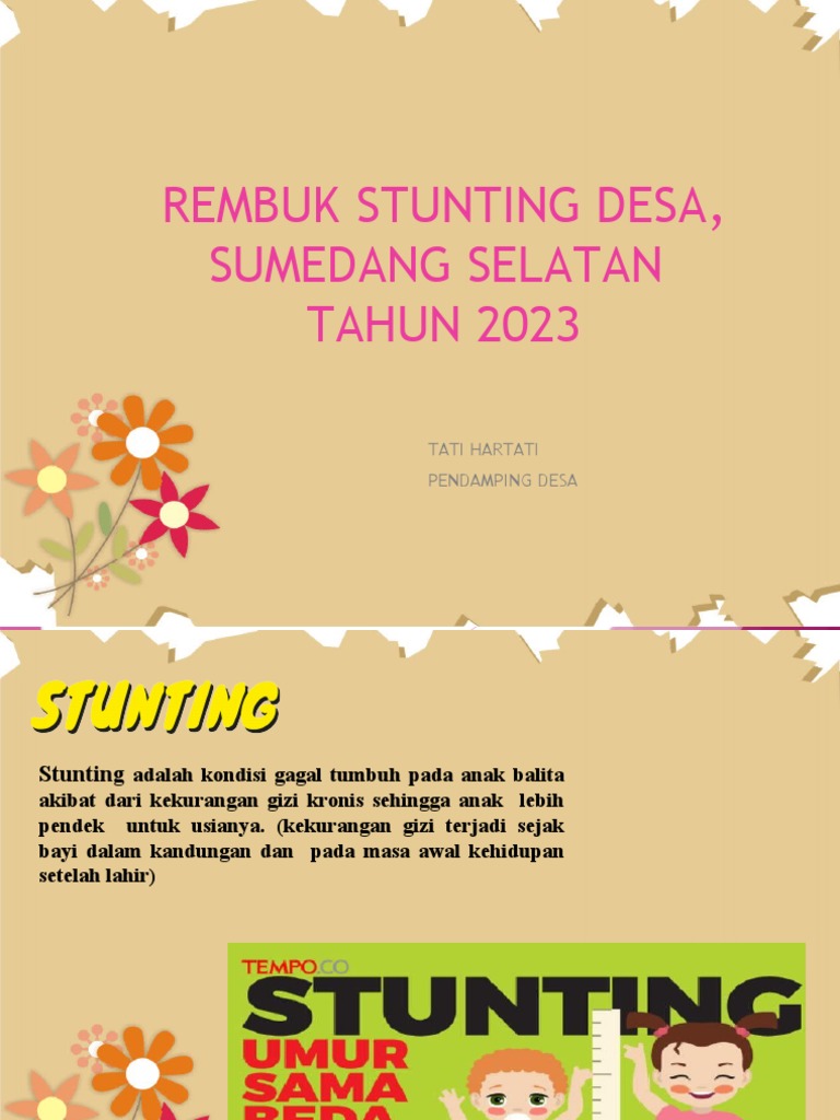 Rembuk Stunting Desa | PDF