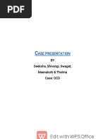 Case Report II Anxiety Disorder | PDF | Anxiety Disorder | Obsessive–Compulsive Disorder