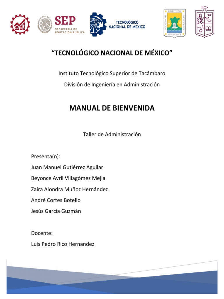 Manual de Bienvenida | PDF