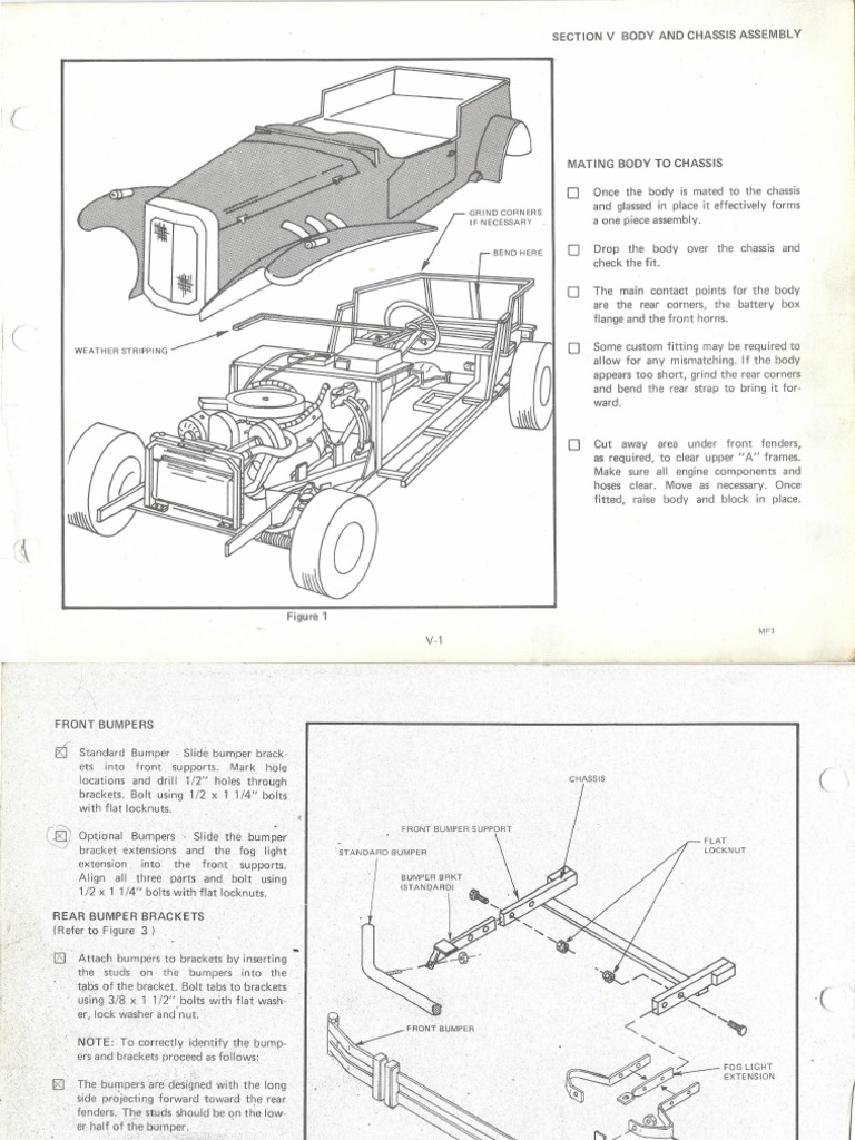 CMC Gazelle Ford Manual Sect 5 Body & Chassis Assembly | PDF