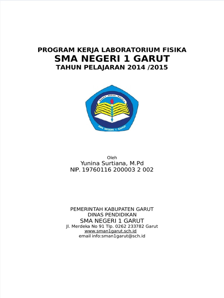 Program Kerja Lab Fisika Pdf