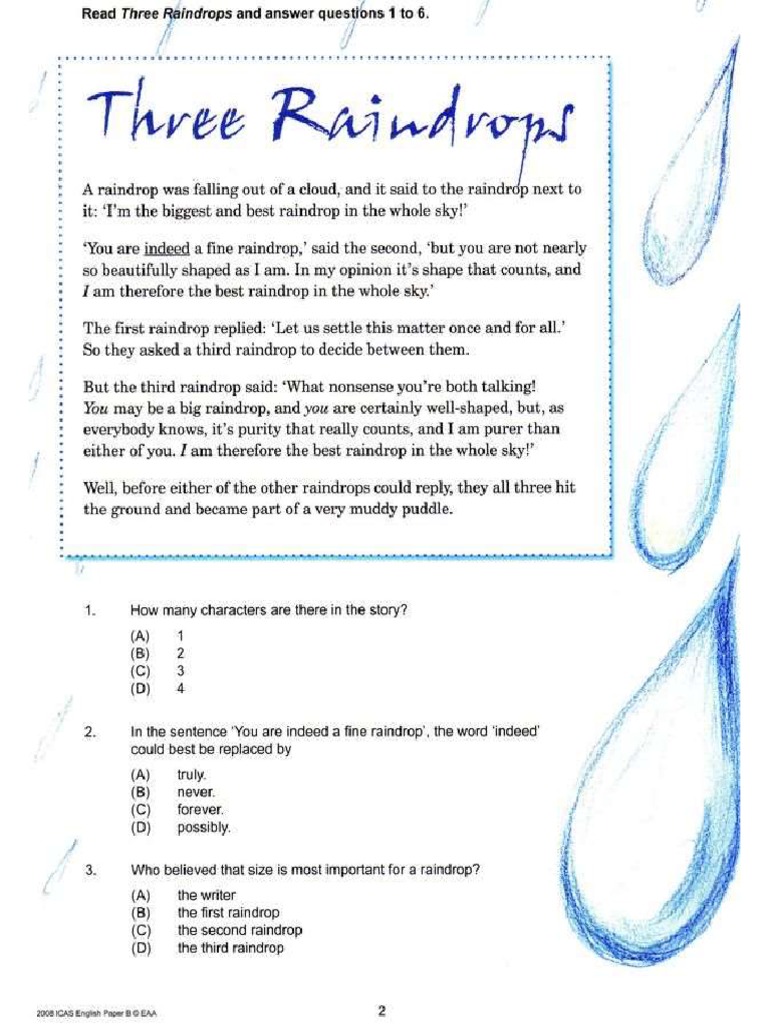 English B 2008 Questions Only | PDF