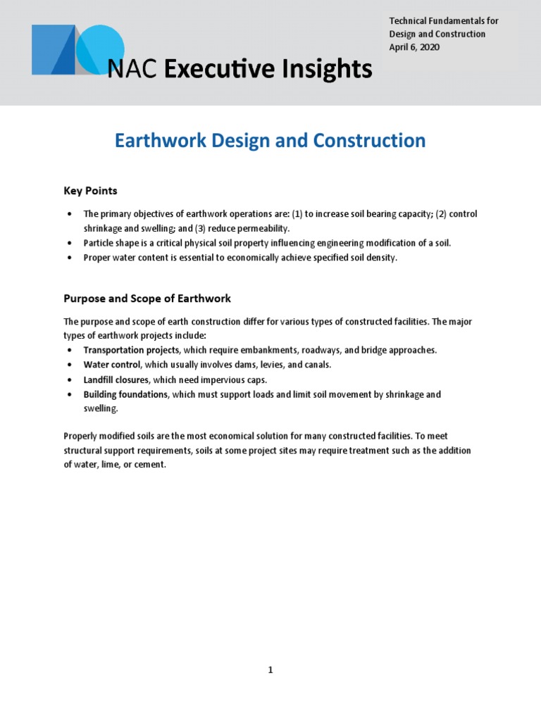 Earthwork Design and Construction | PDF | Soil | Friction