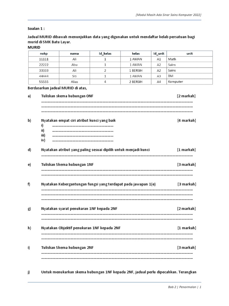 Penormalan Basic | PDF