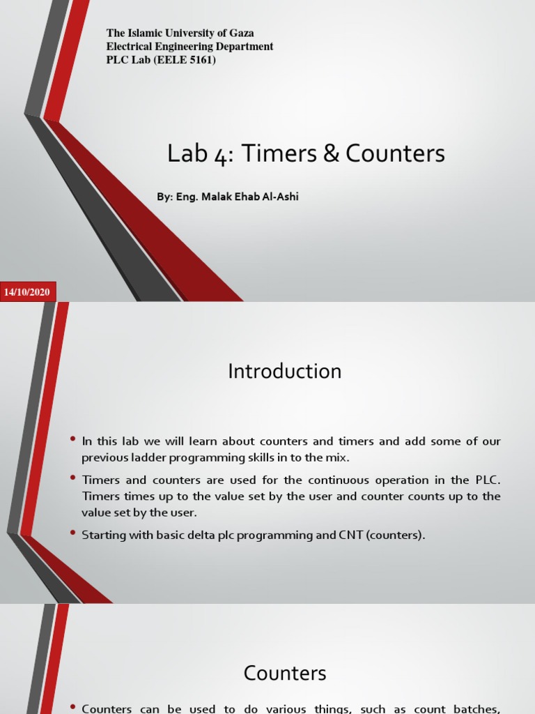 Lab 4 | PDF | Timer | Programmable Logic Controller