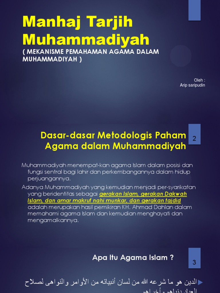 Manhaj Tarjih Muhammadiyah | PDF