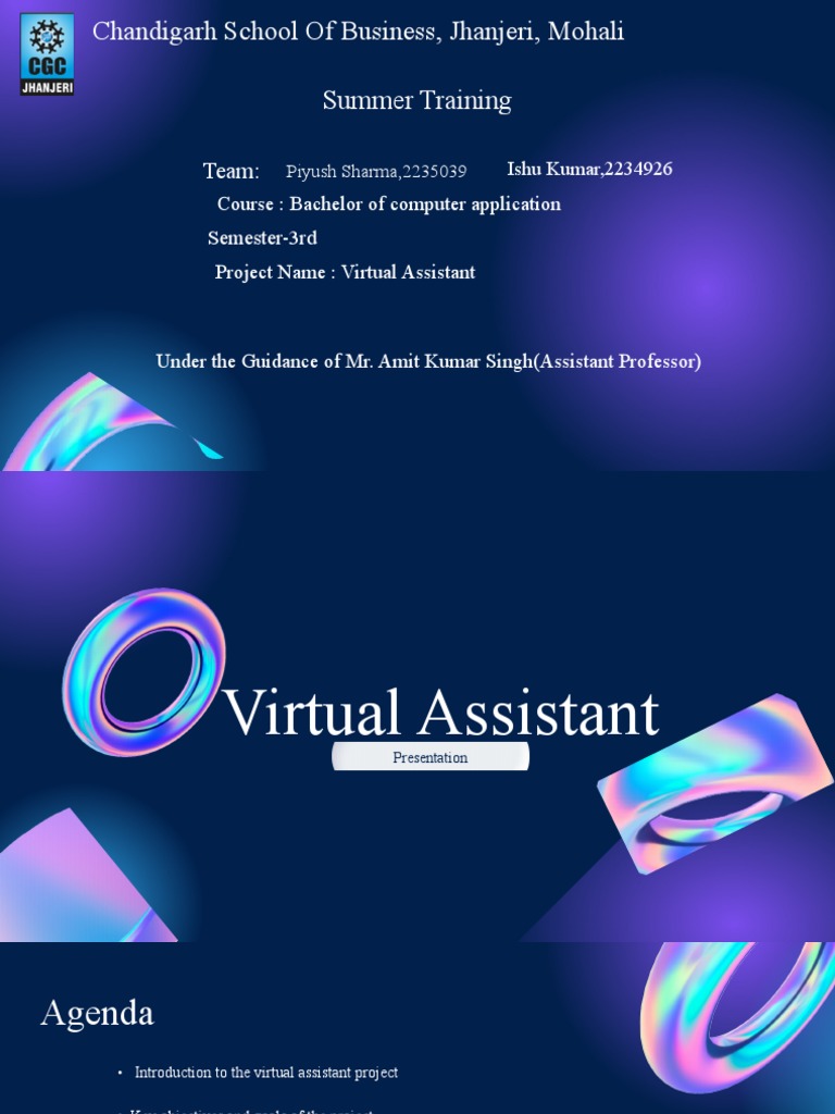 Virtual Assistant | PDF | Speech Recognition | Application Software