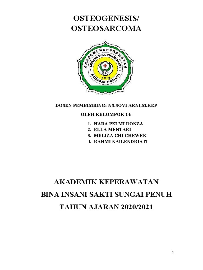 Osteogenesis | PDF