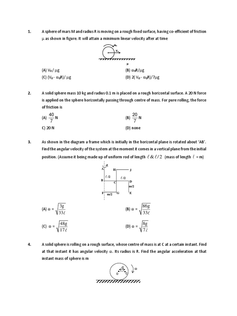 Rotational Motion | PDF | Collision | Force