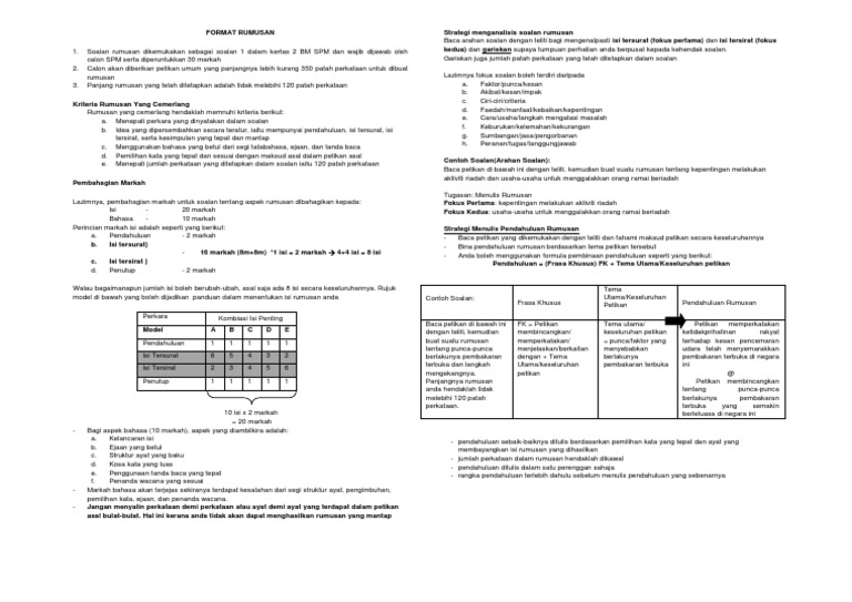 Format Rumusan | PDF